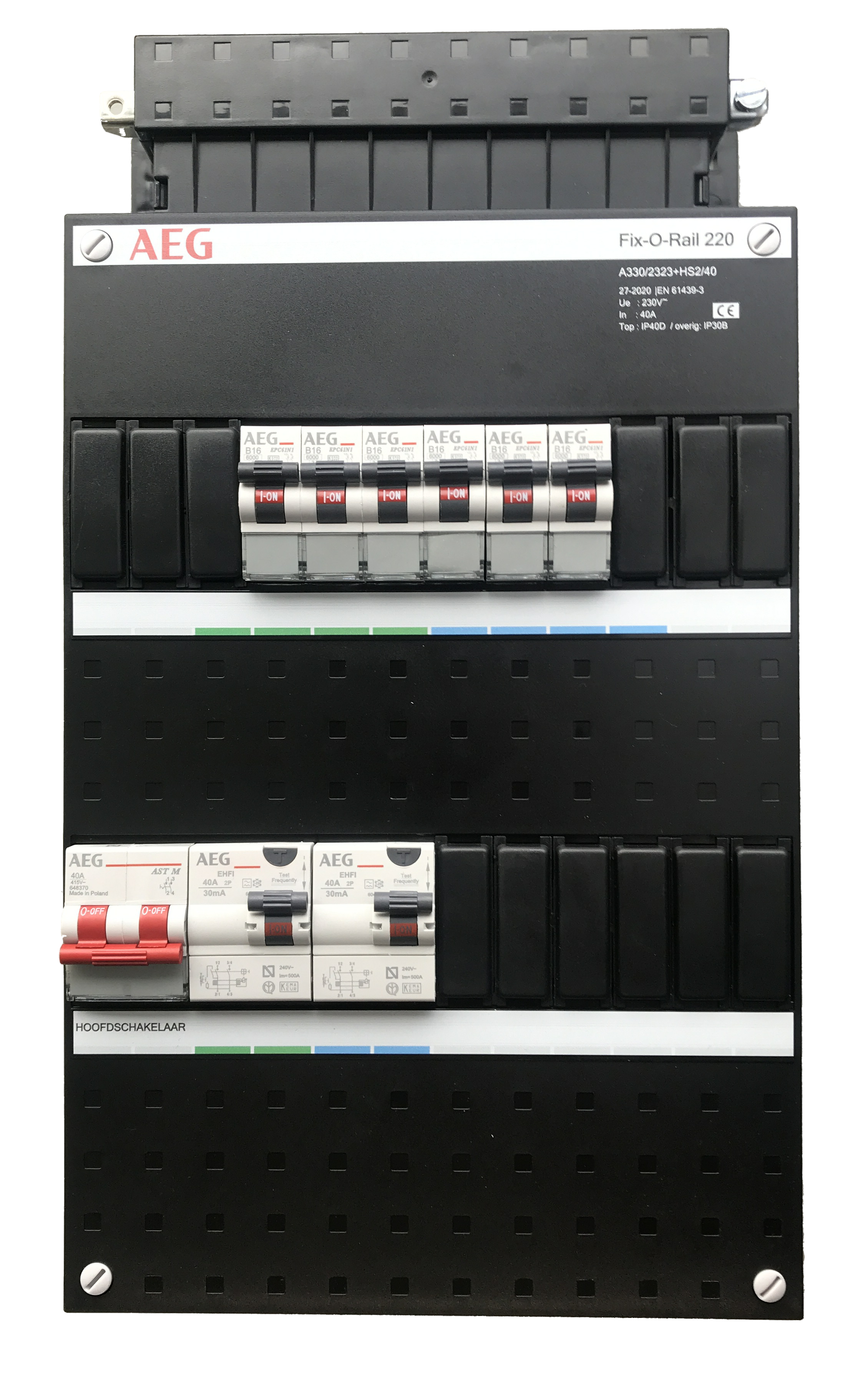 Groepenkast Hager | 1 Fase | 475 x 440 mm | 2 x VKG22S