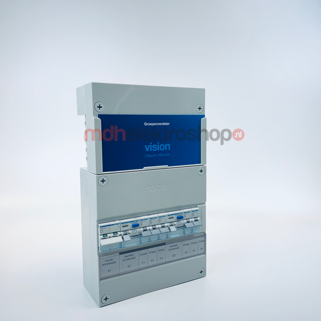 Groepenkast Hager Vision 5 groepen 1 Fase 2ALS2P30 3L+2L HS - Bestel ...